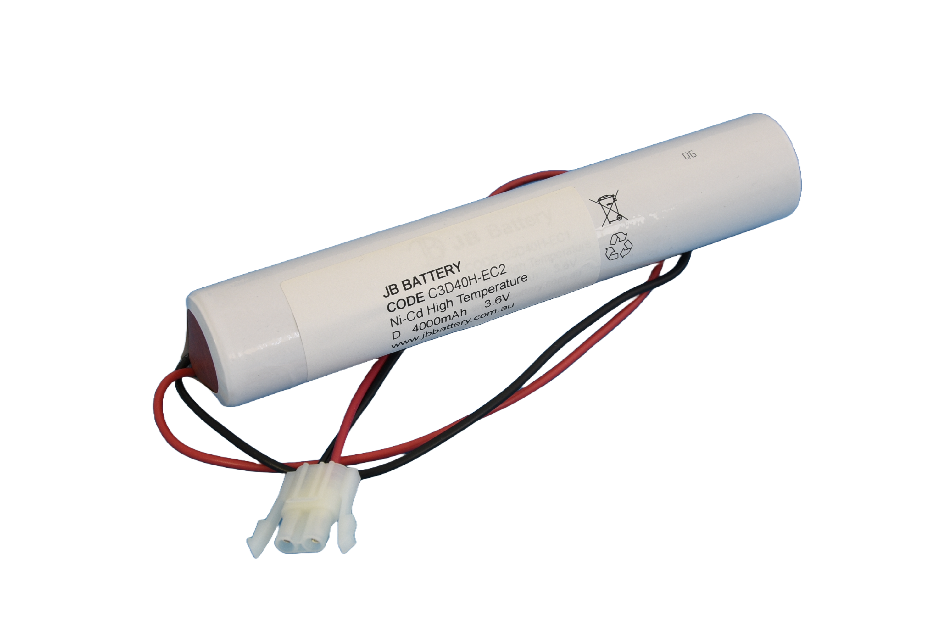 Emergency Light Battery C3D40H-EC2 – Ni-CD High Temperature 3.6V 4.0Ah ...