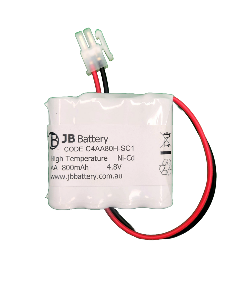 Emergency Light Battery C4AA80H-SC1 – Ni-CD High Temperature 4.8V 0.8A ...